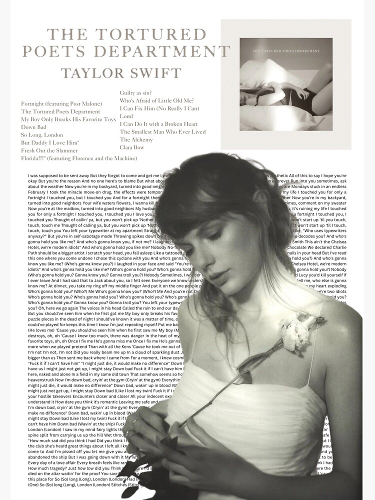 "TTPD Poster" Sticker for Sale by Karinas-Rainbow | Redbubble