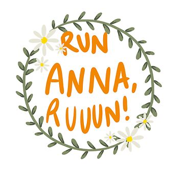 "Run Anna, Run !" Sticker for Sale by LiliTheSpider | Redbubble