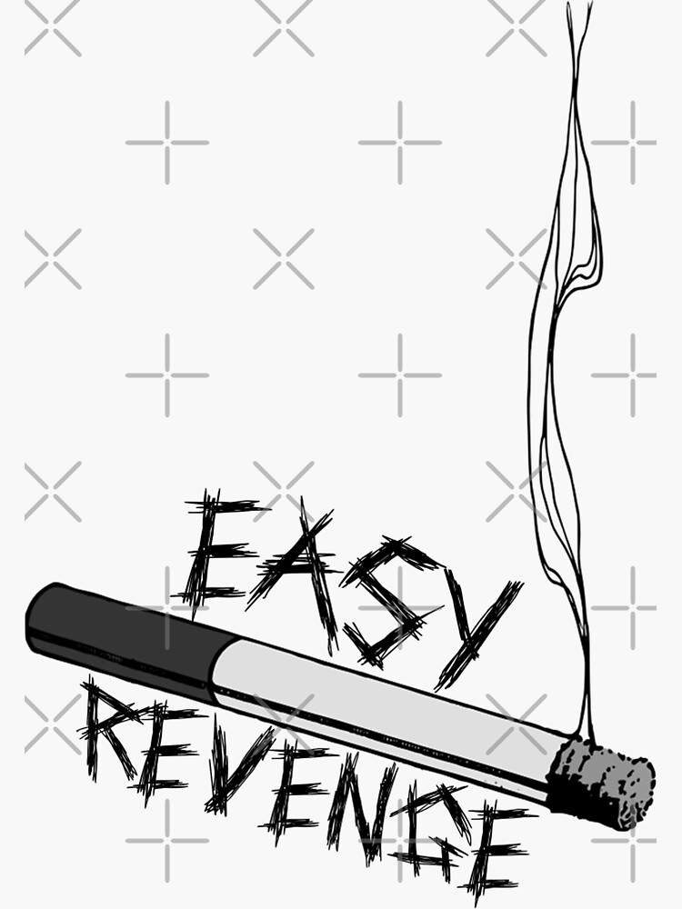 "Easy Revenge" Sticker for Sale by Sibawee | Redbubble