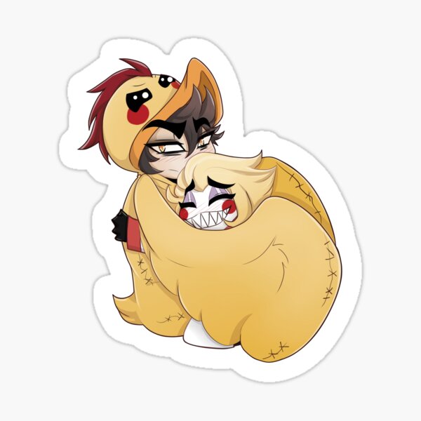 "Chibi Adam and Lucifer [Hazbin Hotel]" Sticker for Sale by LordMroku ...