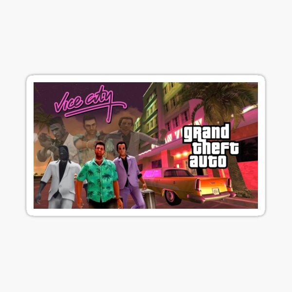 "gta vice city" Sticker by Oceaneillustre | Redbubble