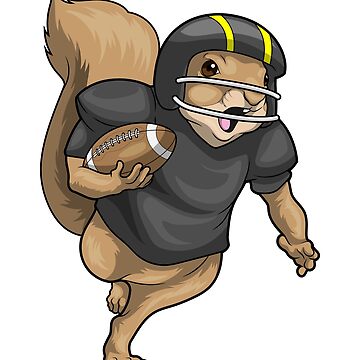 "Squirrel Football Sports" Sticker by Snabdesign84 | Redbubble