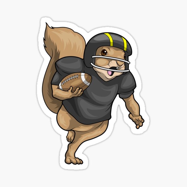 "Squirrel Football Sports" Sticker by Snabdesign84 | Redbubble