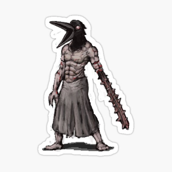 "Fear and Hunger Crow Mauler" Sticker for Sale by Damelcamel47 | Redbubble