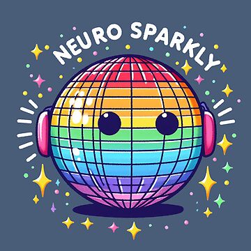 "Neuro Sparkly" Sticker for Sale by Vkinsify | Redbubble