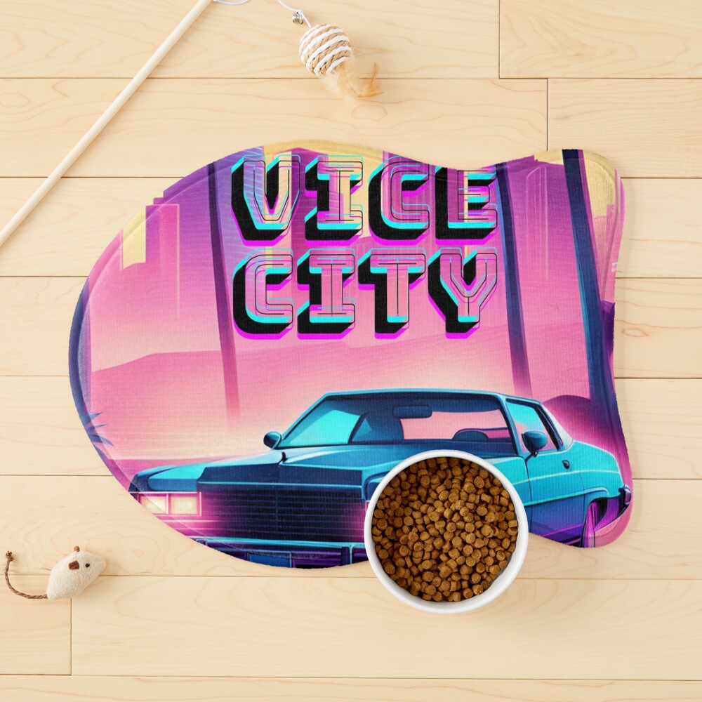 "Vintage Car In Vice City" Sticker for Sale by Lurgi-Print | Redbubble