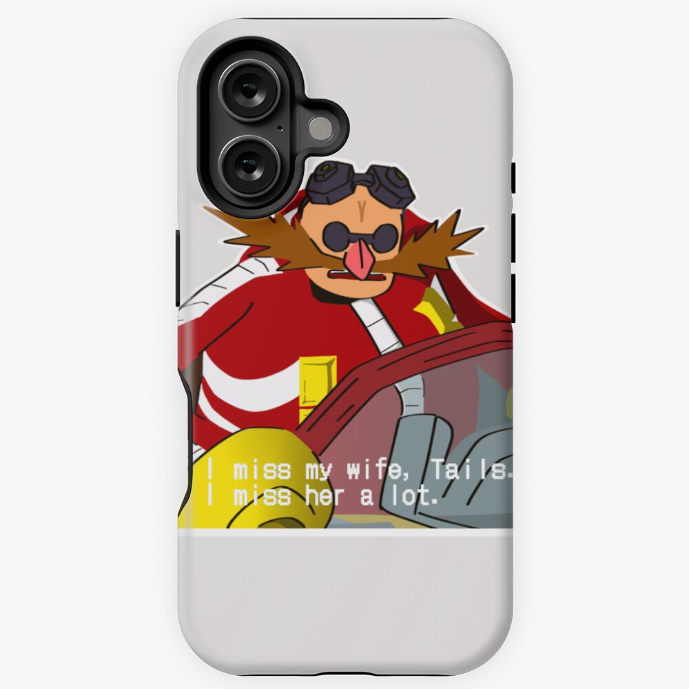 ""i miss my wife tails" snapcube eggman" Sticker for Sale by ham-bible ...