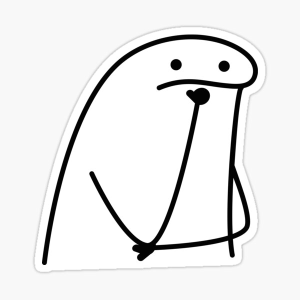 "Flork thoughtful" Sticker for Sale by Heisenborn | Redbubble