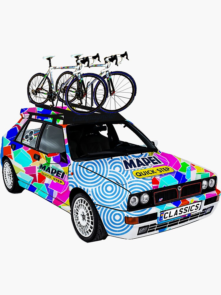 "mapei cobbled classics car" Sticker for Sale by johnnyvu | Redbubble