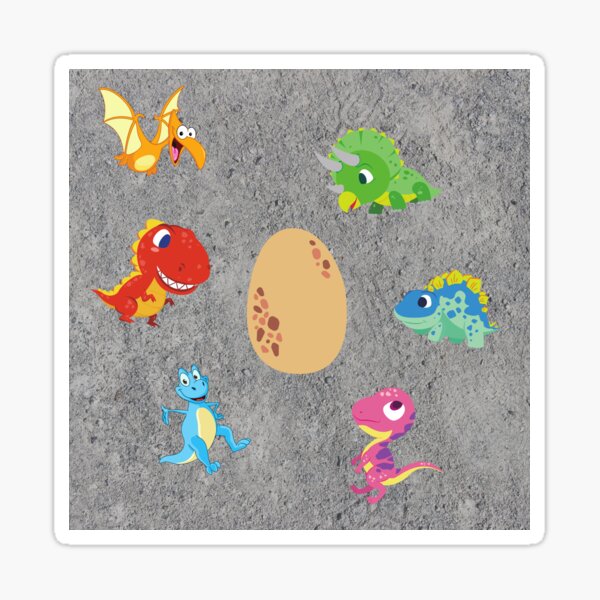 "Tiny Dinos - Dinosaur Design" Sticker for Sale by Poster-P-Palace ...