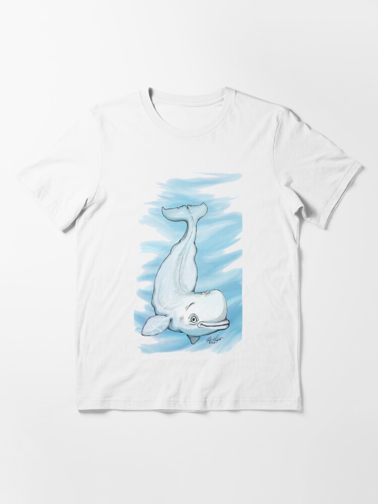 "Beluga Whale" T-shirt for Sale by Cowpuzzle | Redbubble | whale t ...