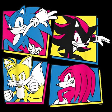 "Sonic The Hedgehog - Sonic Shadow Tails Knuckles" Sticker for Sale by ...