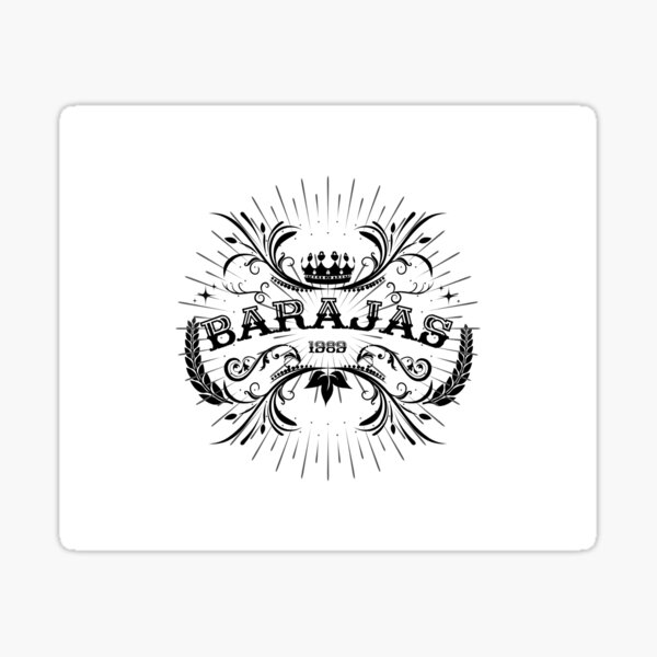 "Barajas " Sticker for Sale by TattooFace1207 | Redbubble