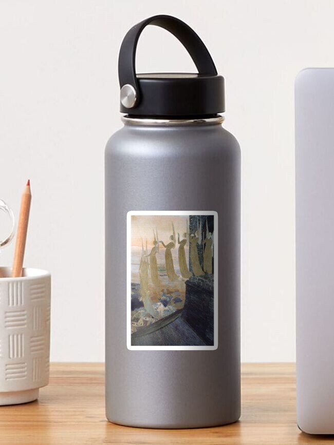 "Evening Bells - Carlos Schwabe" Sticker for Sale by Onodera | Redbubble