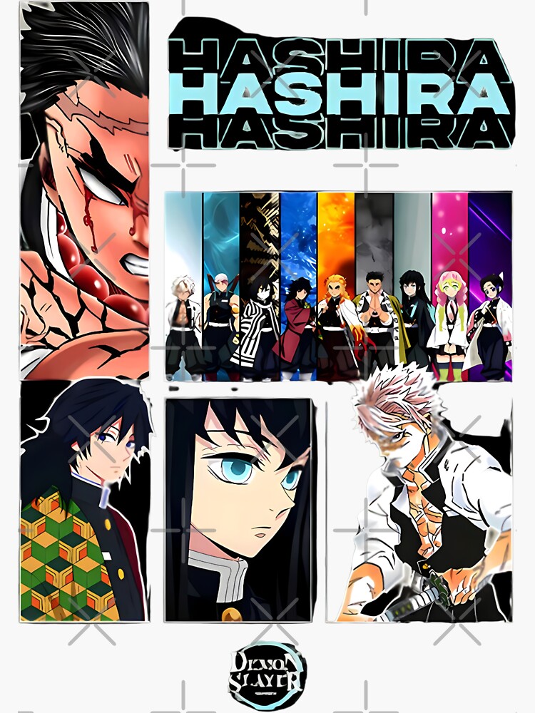 "Demon slayer Hashira" Sticker for Sale by Anime8kbuy | Redbubble