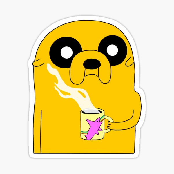 "Jake the Dog Adventure Time" Sticker by SporkleGlem | Redbubble