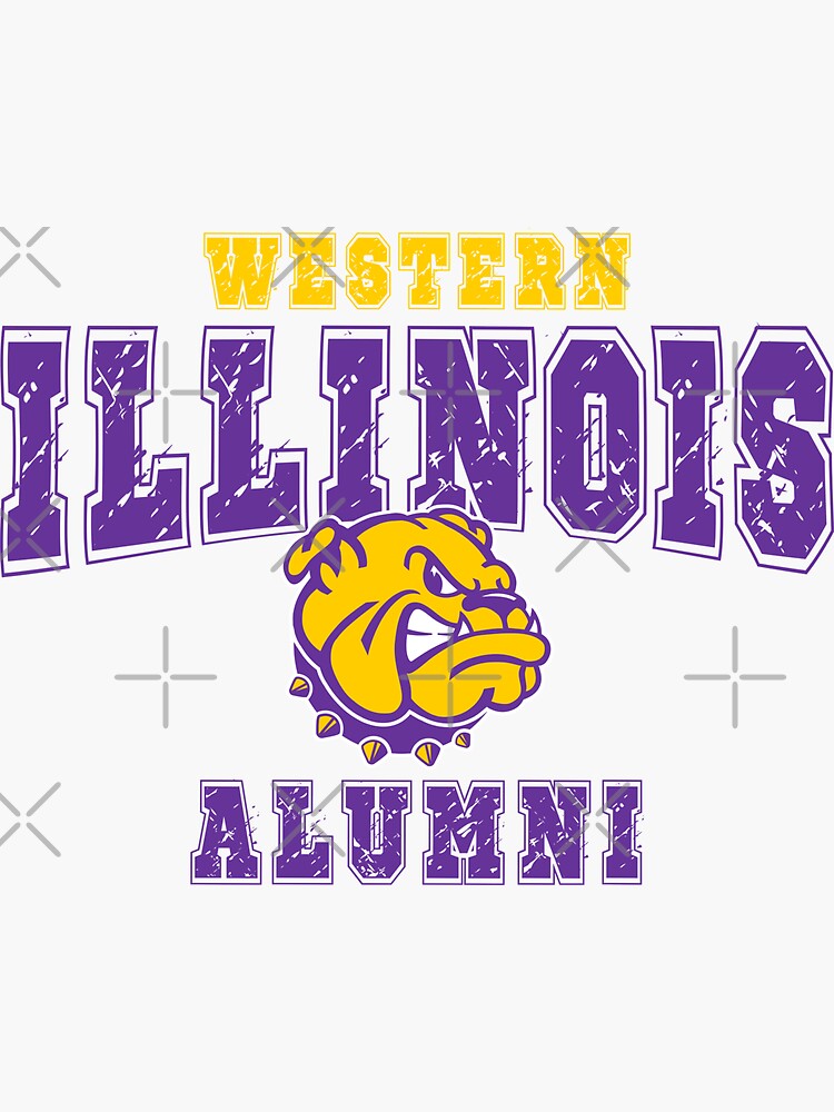 "Western Illinois alumni" Sticker for Sale by Colorfulman | Redbubble