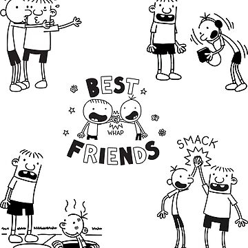 "Wimpy Kid Best Friends Forever Greg and Rowley" Sticker for Sale by ...