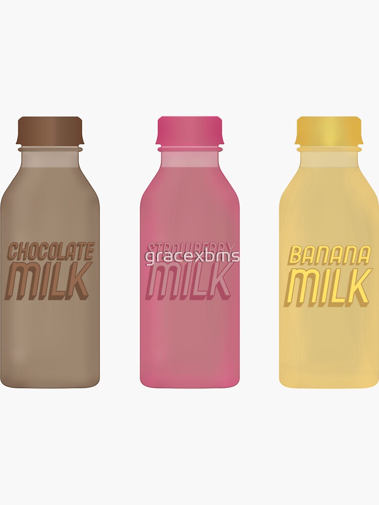 "Flavoured Milk 3pc Sticker Set" Sticker for Sale by gracexbms | Redbubble