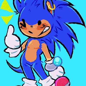 "Chibi Sonic The Hedgehog" Sticker for Sale by zzcarnotauro | Redbubble