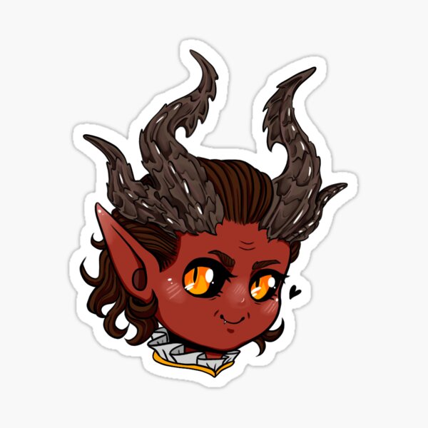"BG3 Raphael Chibi!" Sticker for Sale by blue-tiefling- | Redbubble