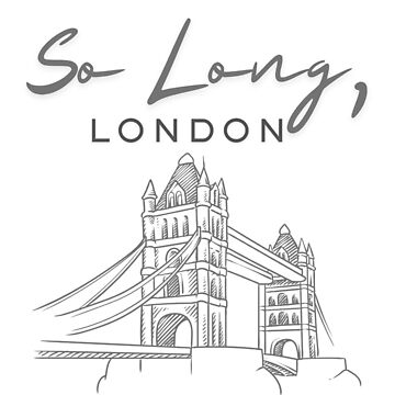 "So Long, London By Taylor Swift Merch Art " Sticker for Sale by ...