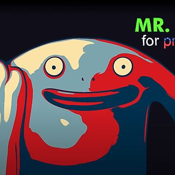 "Mr. Frog for President" Sticker for Sale by CrazyFoxSticker | Redbubble