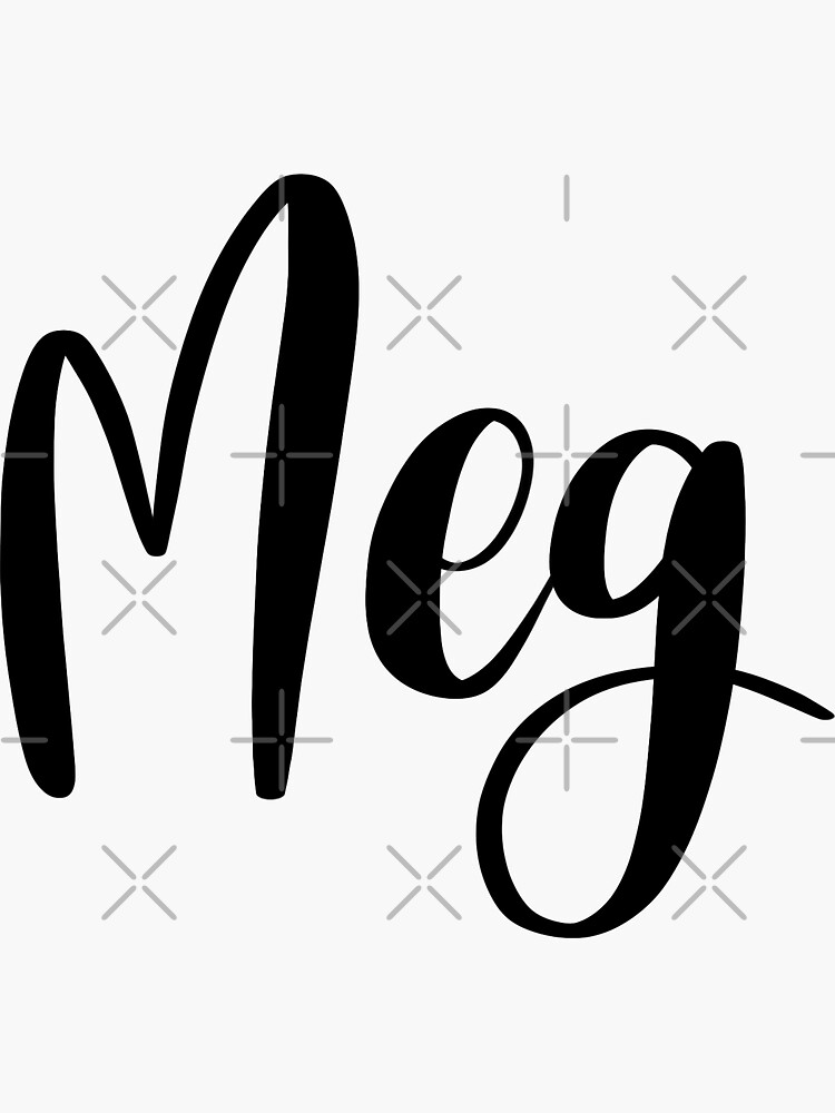 "Meg" Sticker for Sale by ellietography | Redbubble
