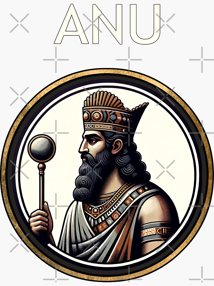 "Anu Mesopotamian Sky God Ancient Mythology" Sticker for Sale by ...