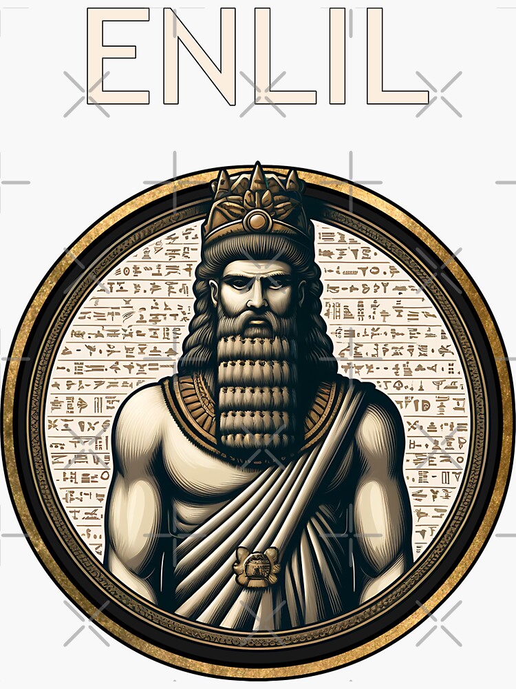 "Enlil Sumerian God of the Wind Mesopotamian Gods" Sticker for Sale by WarlordApparel | Redbubble