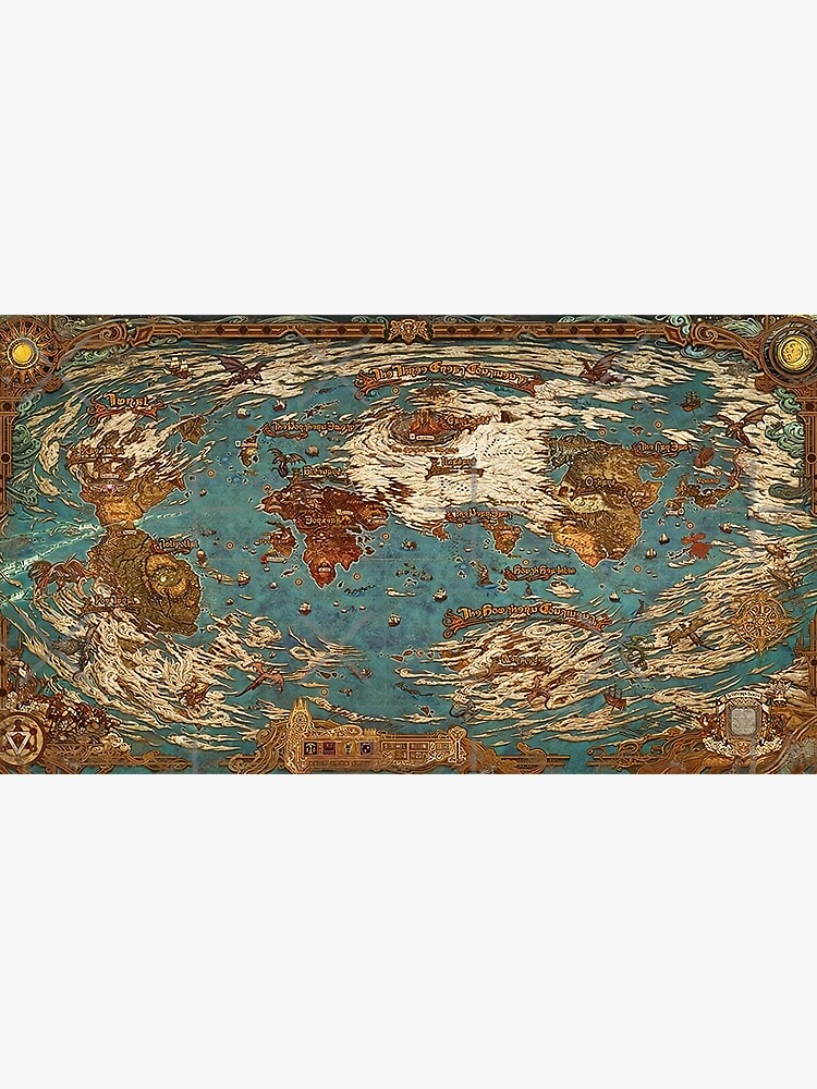 "Updated FFXIV Map" Poster for Sale by HollyHart | Redbubble