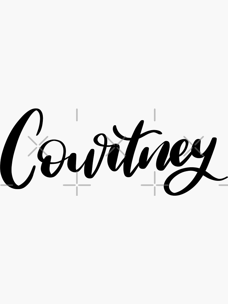 "Courtney " Sticker for Sale by ellietography | Redbubble