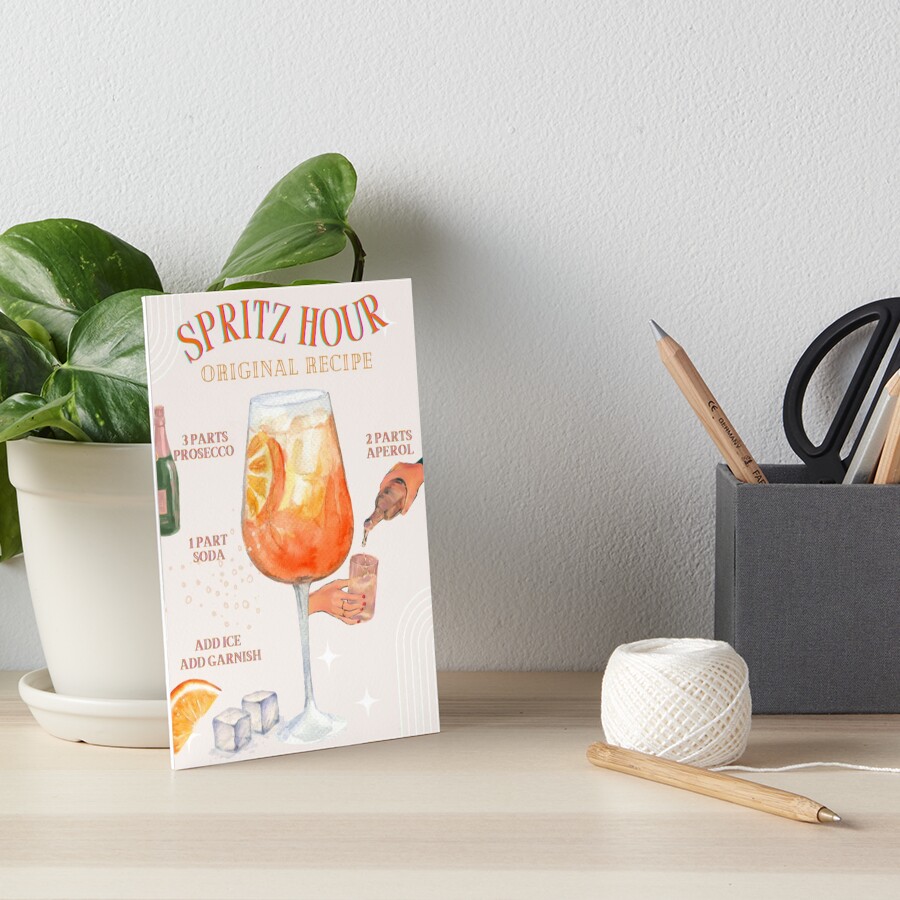 "Aperol Spritz Hour Original Recipe" Poster for Sale by Milan1234 ...