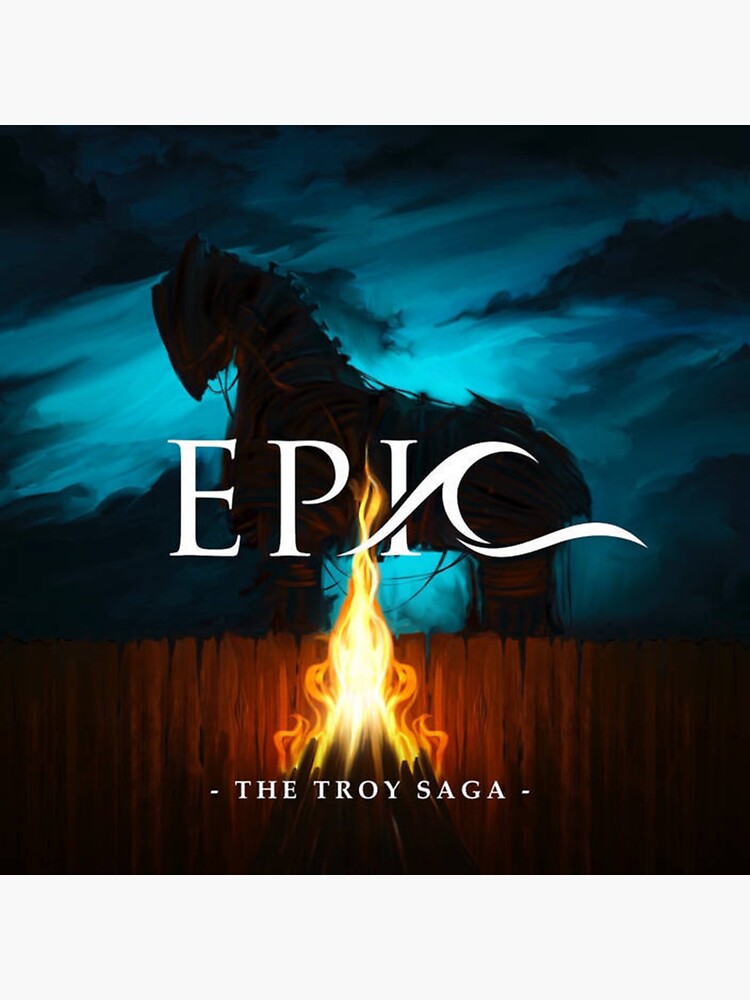 "Epic the Musical: The Troy Saga" Sticker for Sale by Raxeira | Redbubble