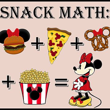 "Snack Math (Minnie's junk food)" Sticker for Sale by amygoodman ...
