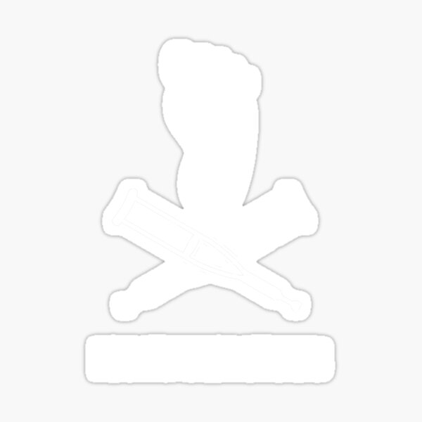 "Funny Get Well Gift - Broken Toe Fracture" Sticker by ethandirks ...