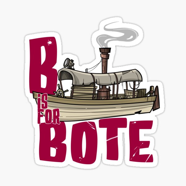 "B is for Bote" Sticker by JungleCrews | Redbubble