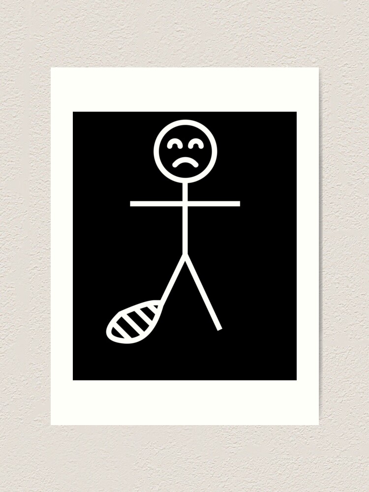 "Funny Get Well Gift - Broken Toe Fracture" Art Print by ethandirks ...