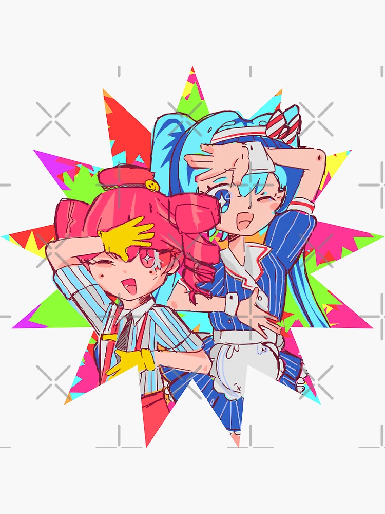 "mesmerizer hatsune miku and teto" Sticker for Sale by DUMBHOODIE ...