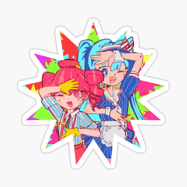 "mesmerizer hatsune miku and teto" Sticker for Sale by DUMBHOODIE ...