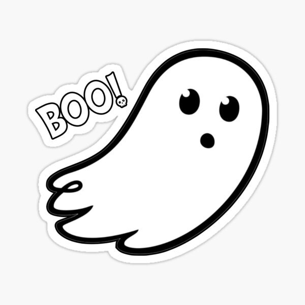 "Boo Ghost" Sticker for Sale by kripalsutariya | Redbubble