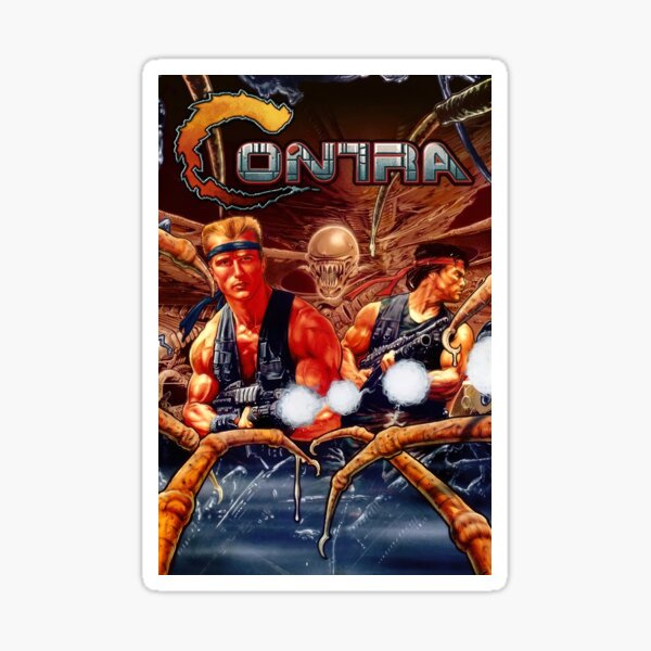 "Contra Cover HD" Sticker for Sale by kazzoie | Redbubble