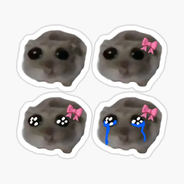 "Sad Hamster Meme Pack" Sticker for Sale by funkyst | Redbubble