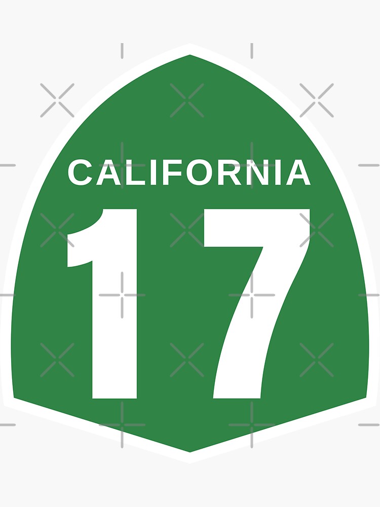"Highway 17 - California - Inspired by the Road Sign (Design 114 ...