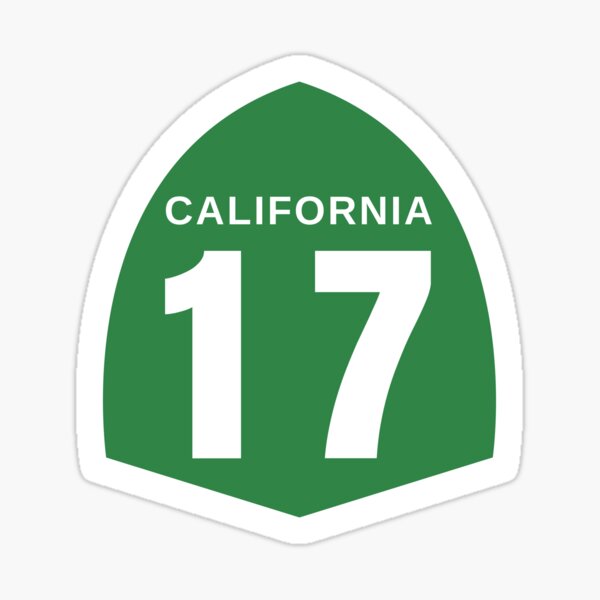 "Highway 17 - California - Inspired by the Road Sign (Design 114 ...