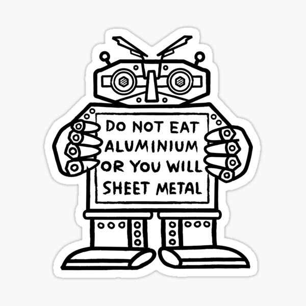 "Sheet Metal" Sticker for Sale by Oliver Lake | Redbubble