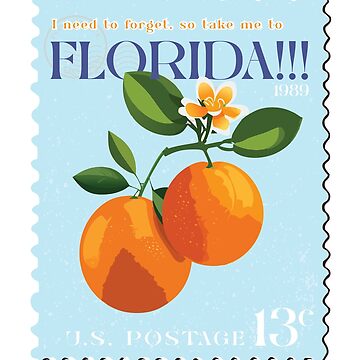 "FLORIDA!!! Postage Stamp" Sticker for Sale by TTCD | Redbubble