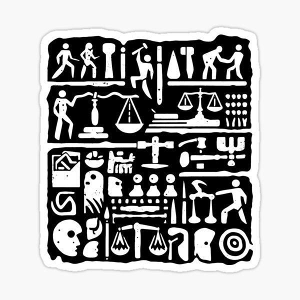 "Ancient Justice - Pre-Law Symbols" Sticker for Sale by HolyHuesGallery ...