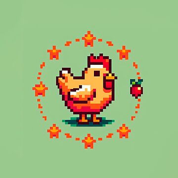 "Stardew Valley Chicken" Sticker by sergiochungo | Redbubble