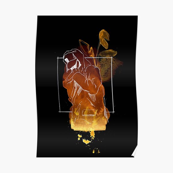 "AGUST D / SUGA / FIRE DESIGN" Poster for Sale by Clementine Ripley ...